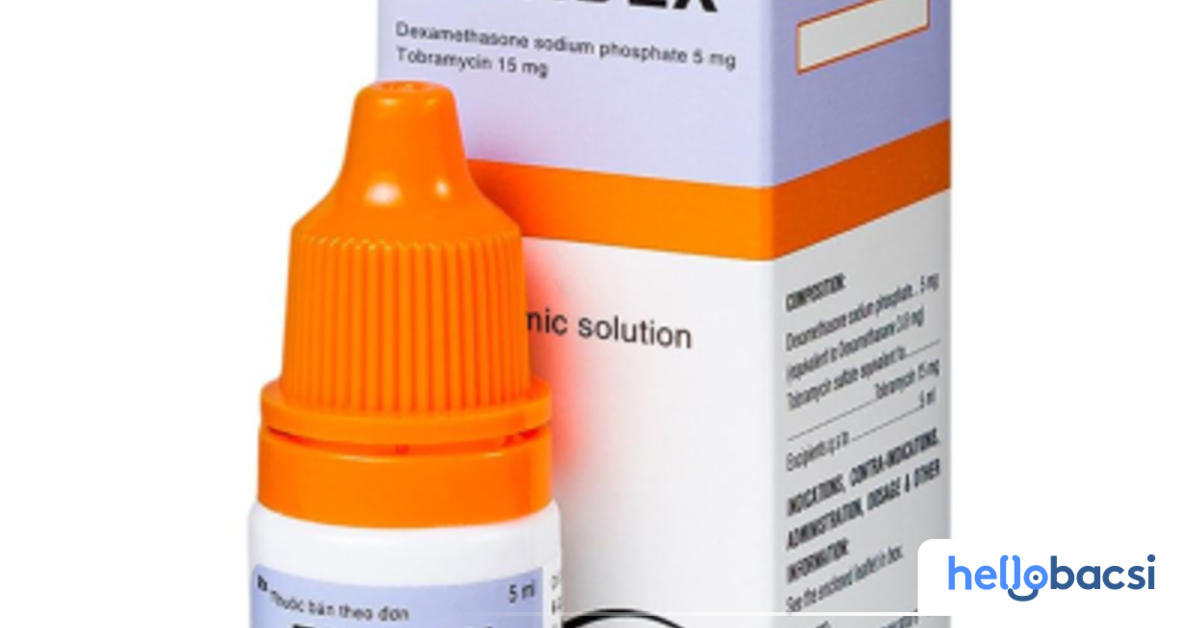 Thuốc nhỏ mắt Tobidex là thuốc gì? Công dụng & liều dùng Hello Bacsi